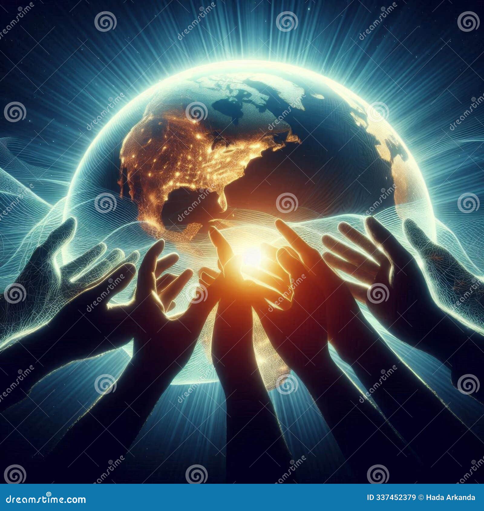 Helping Hands in Silhouette Representing Unity and Friendship Worldwide ...