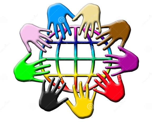 Helping Hands and Support Around the World Concept Stock Photo ...
