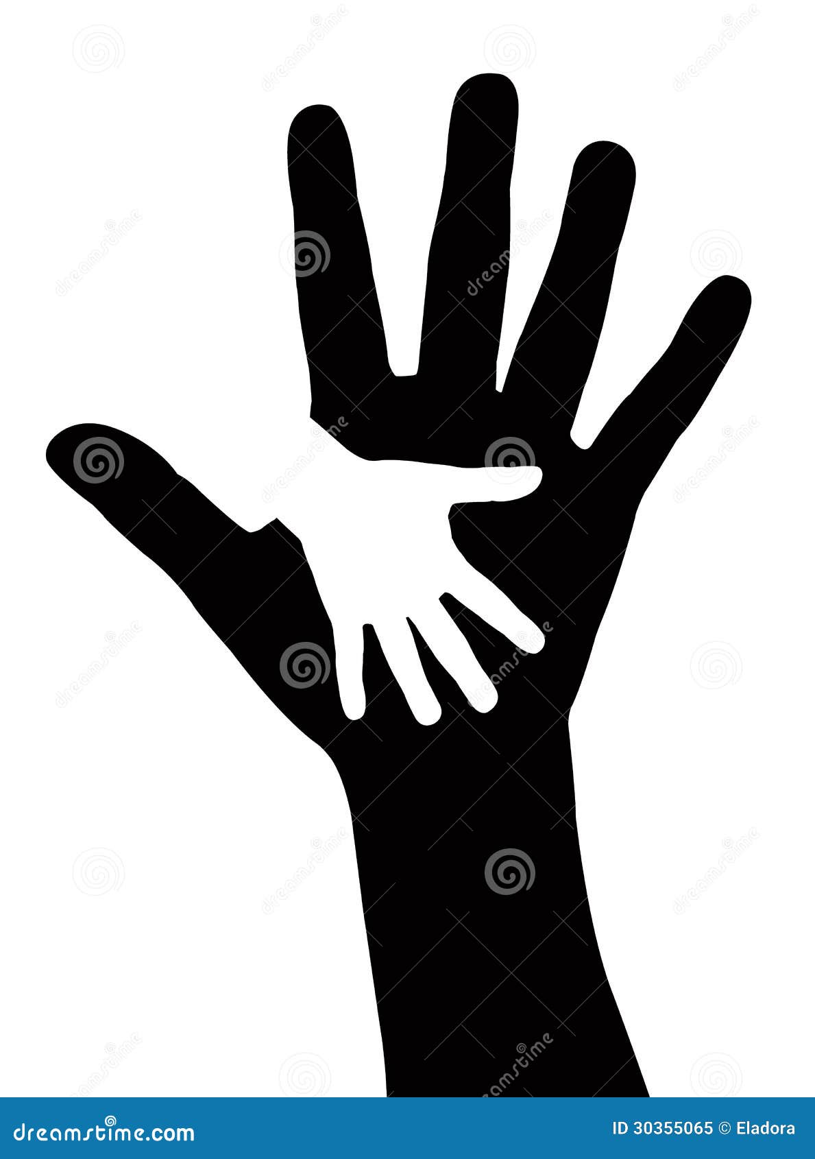 Helping hands vector stock vector. Illustration of family - 30355065