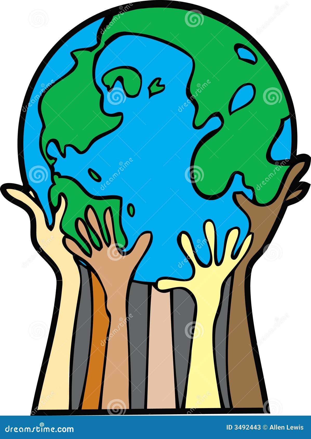 Helping Hands for the World Stock Vector - Illustration of weather ...