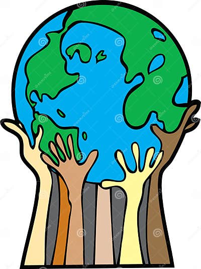 Helping Hands for the World Stock Vector - Illustration of weather ...