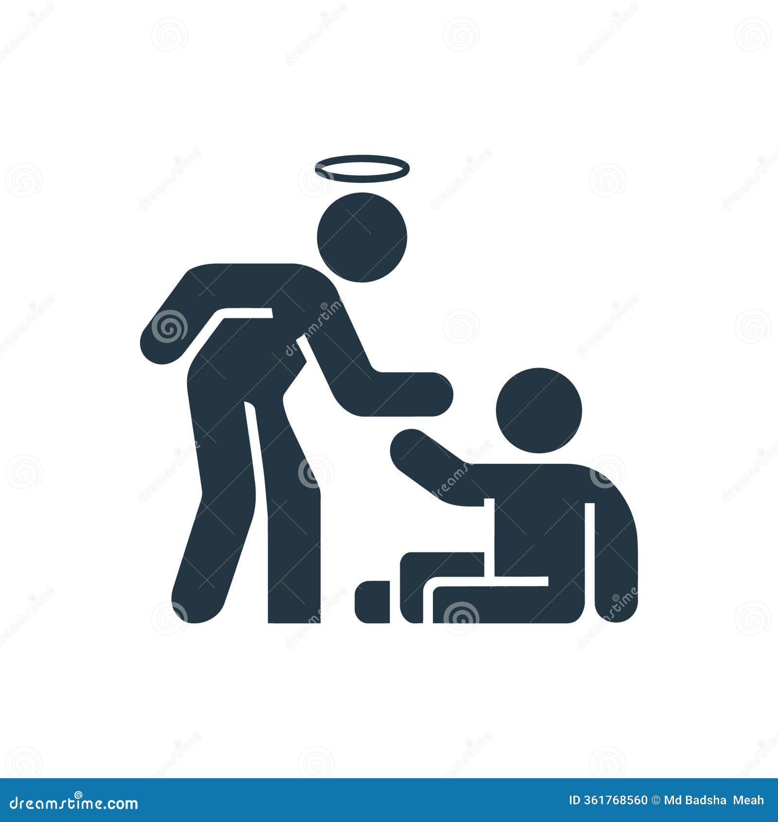 Helping Others Kindness Icon Stock Vector - Illustration of symbol ...