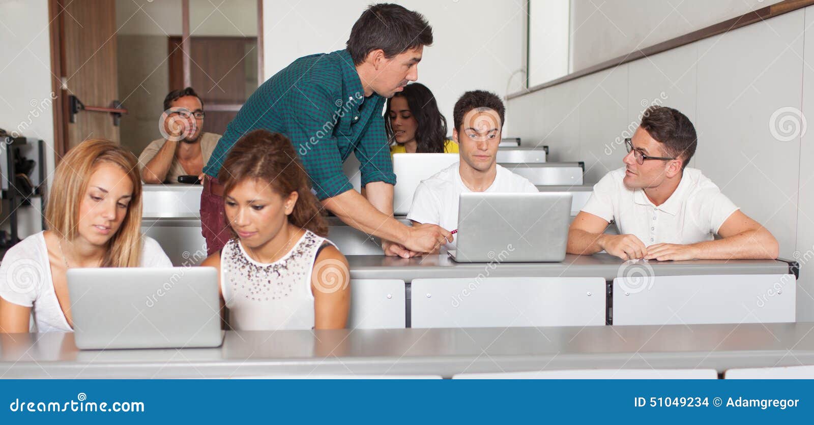 Helping professior stock photo. Image of training, professor - 51049234