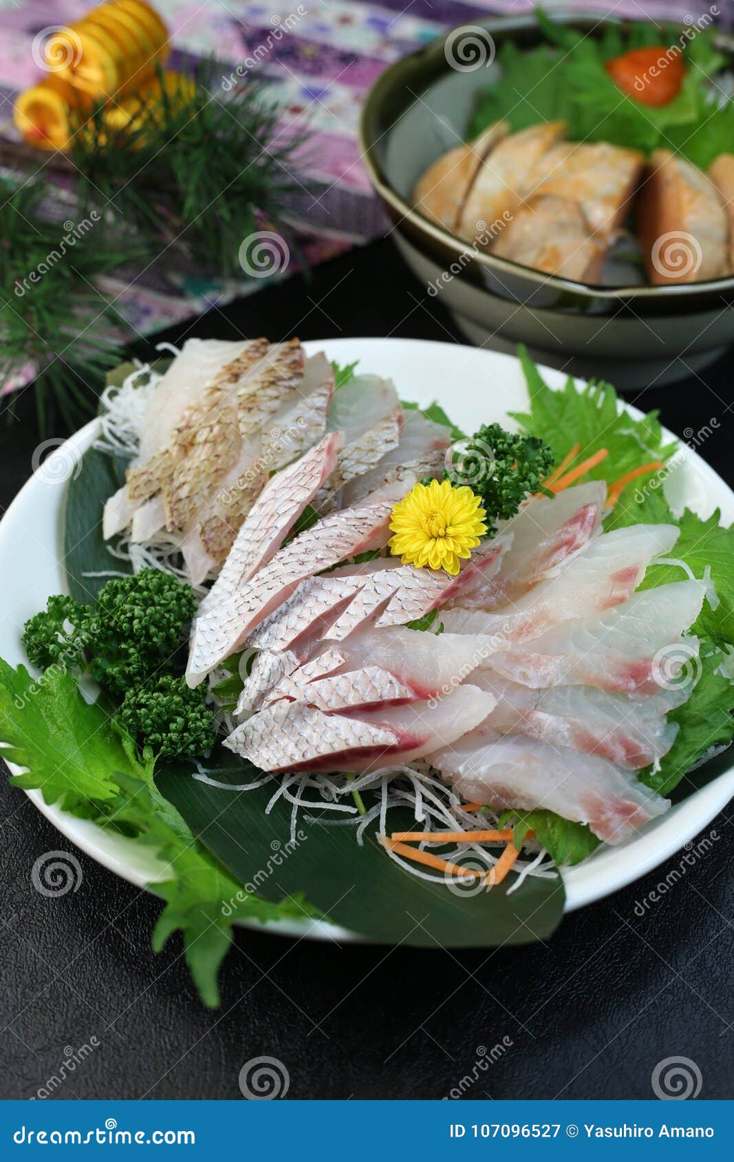 A Plate of Assorted Sashimi Stock Image - Image of asia, sashimi: 107096527