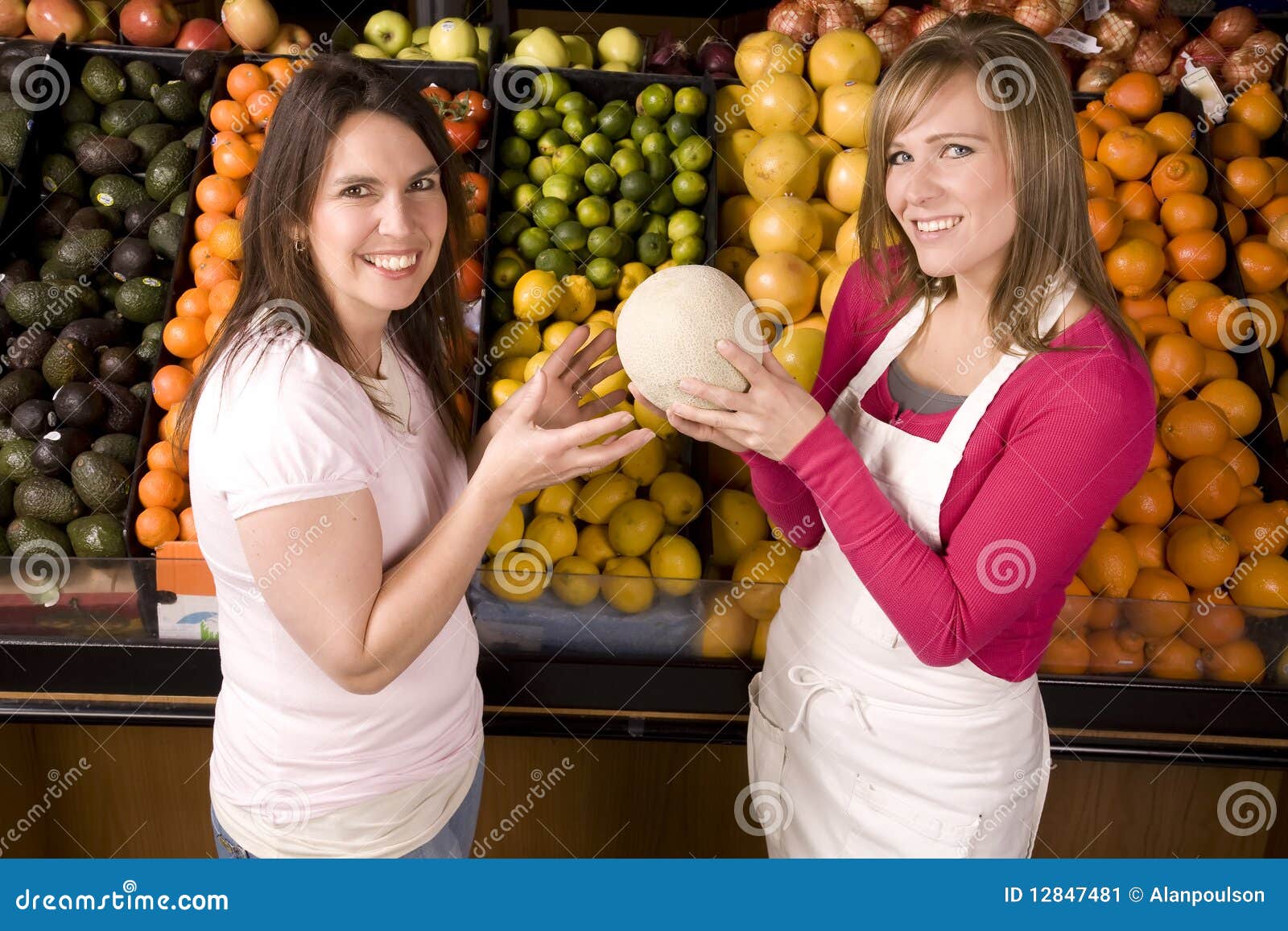 Helping woman stock image. Image of aisle, retail, shop - 12847481