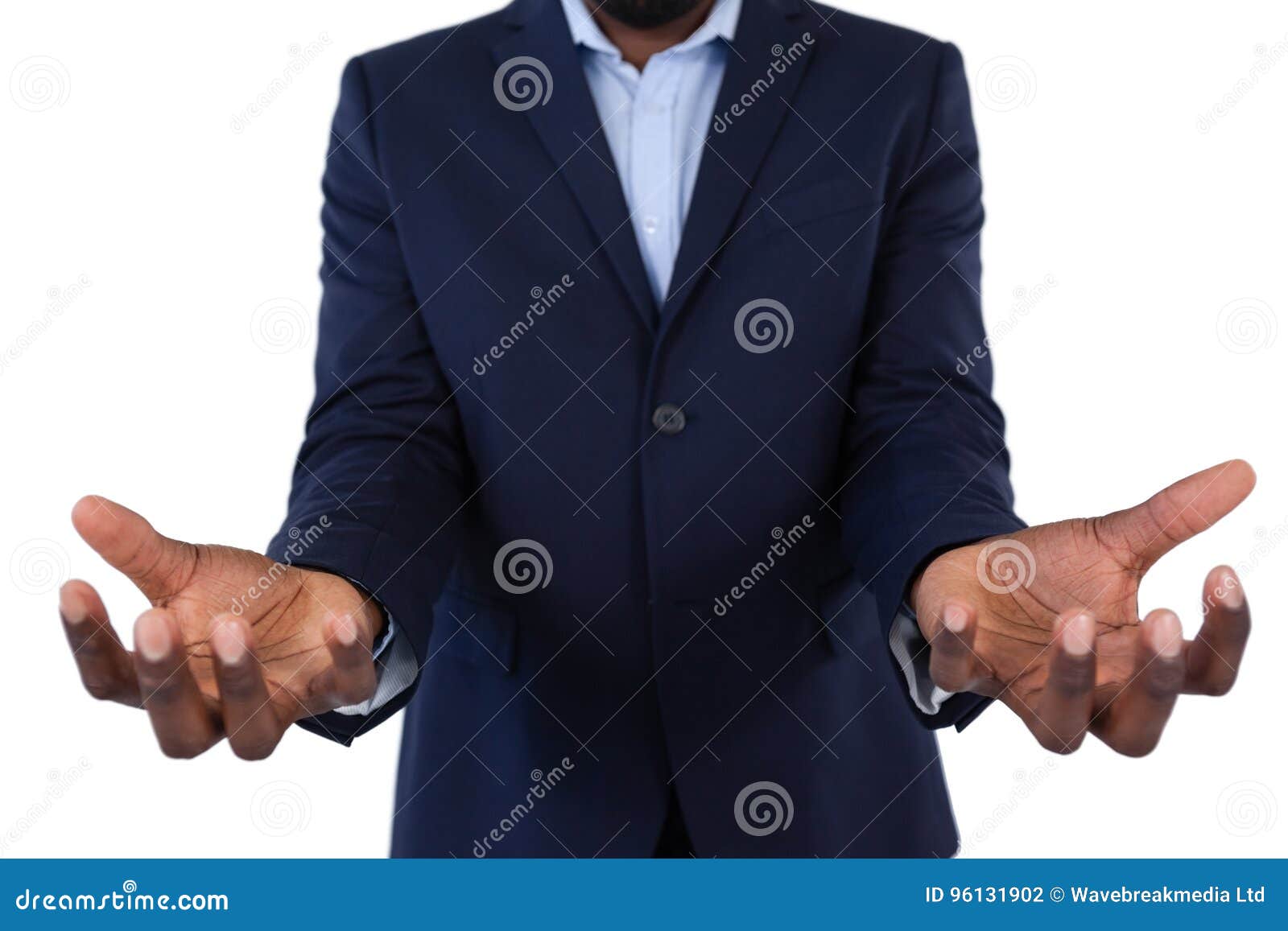 Helpless Businessman Showing His Hands Stock Photo - Image of people ...