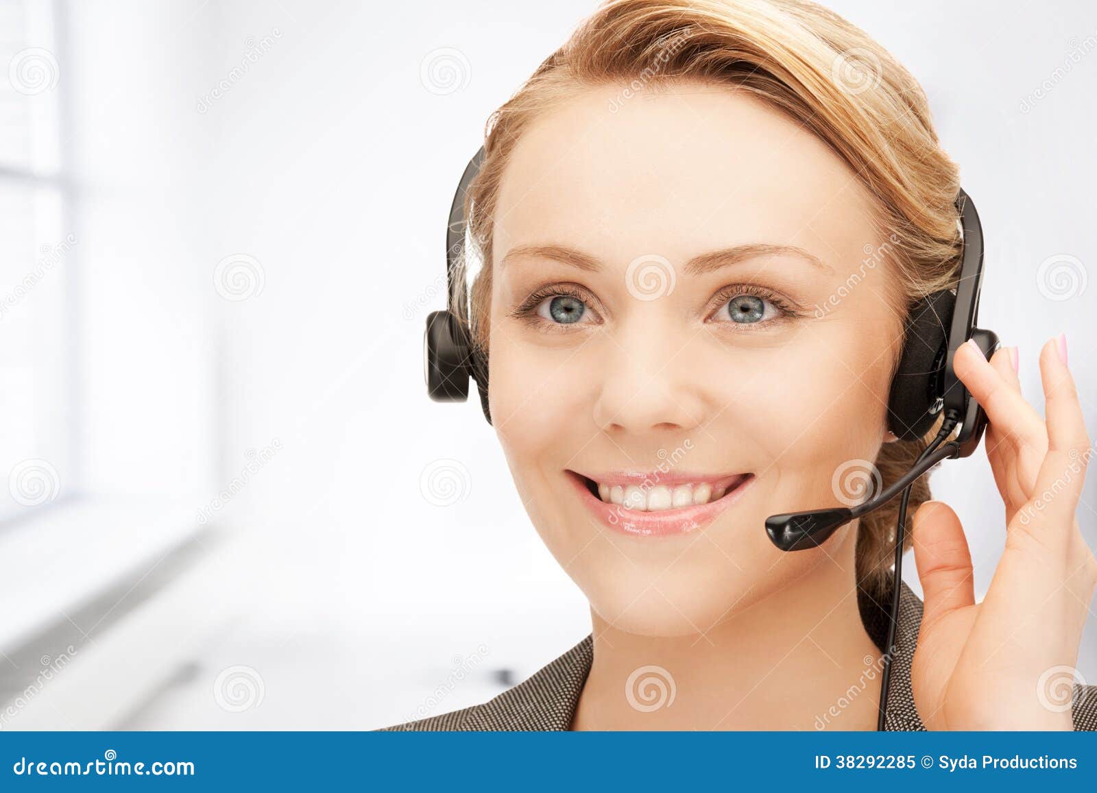 Helpline stock image. Image of face, lovely, agent, friendly - 38292285