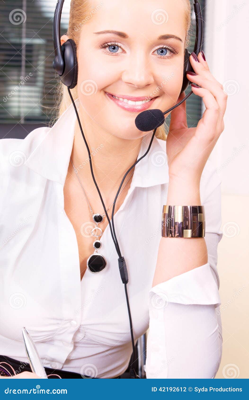 Helpline stock photo. Image of face, helpdesk, female - 42192612
