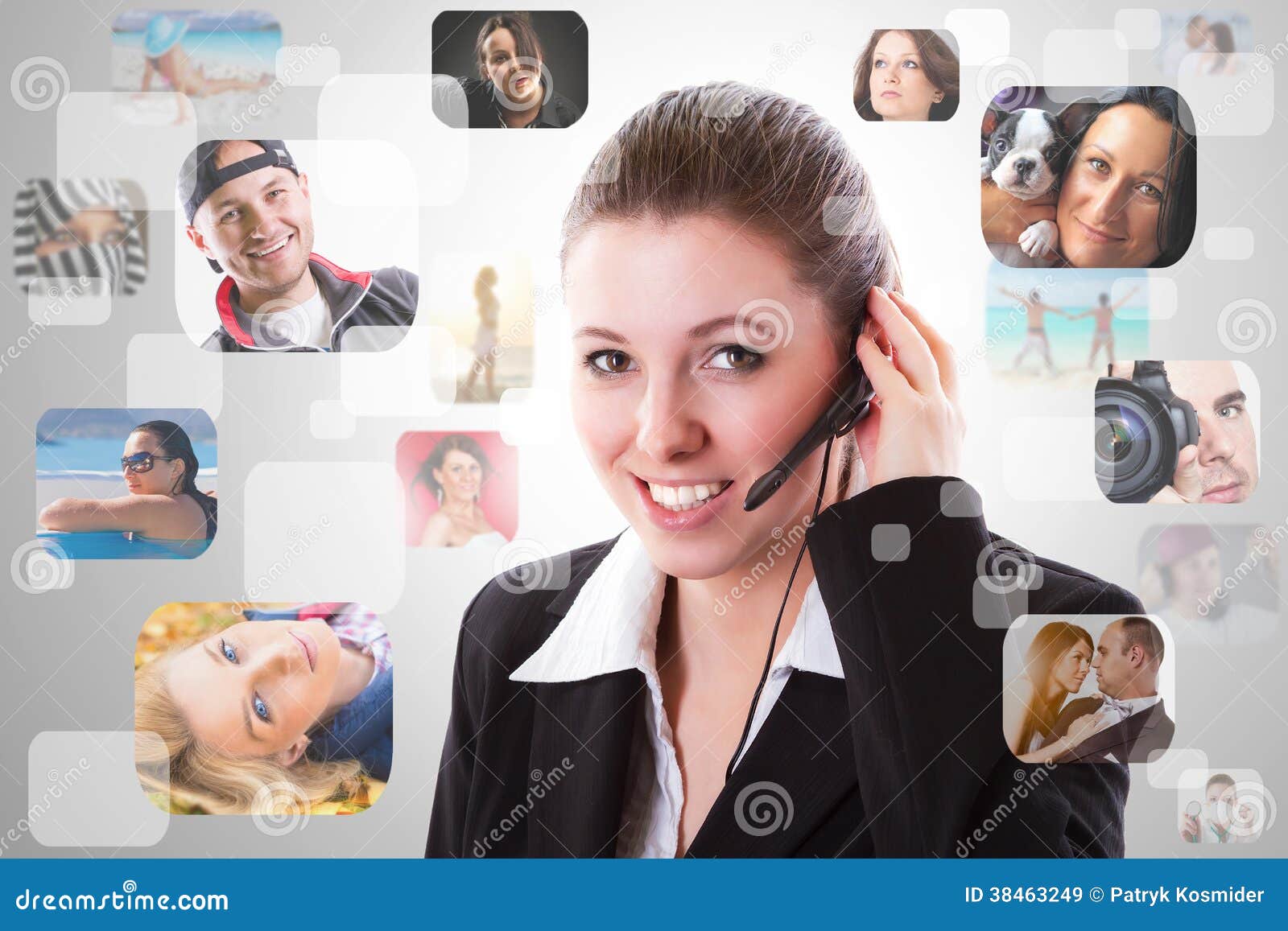 Helpline Operator on the Phone Stock Image - Image of list, hotline ...