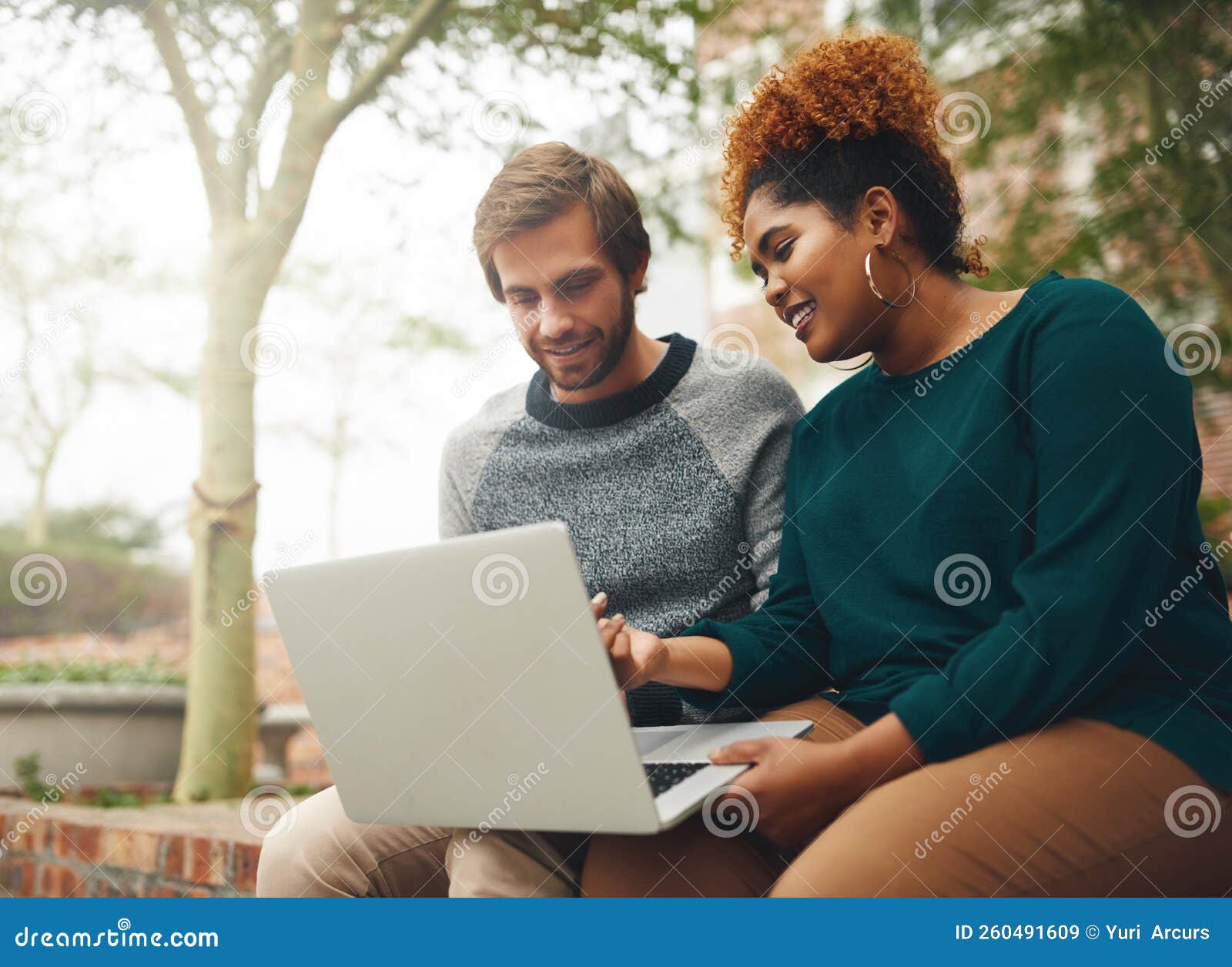It Helps To Have a Study Buddy. Low Angle Shot of Two Young University ...