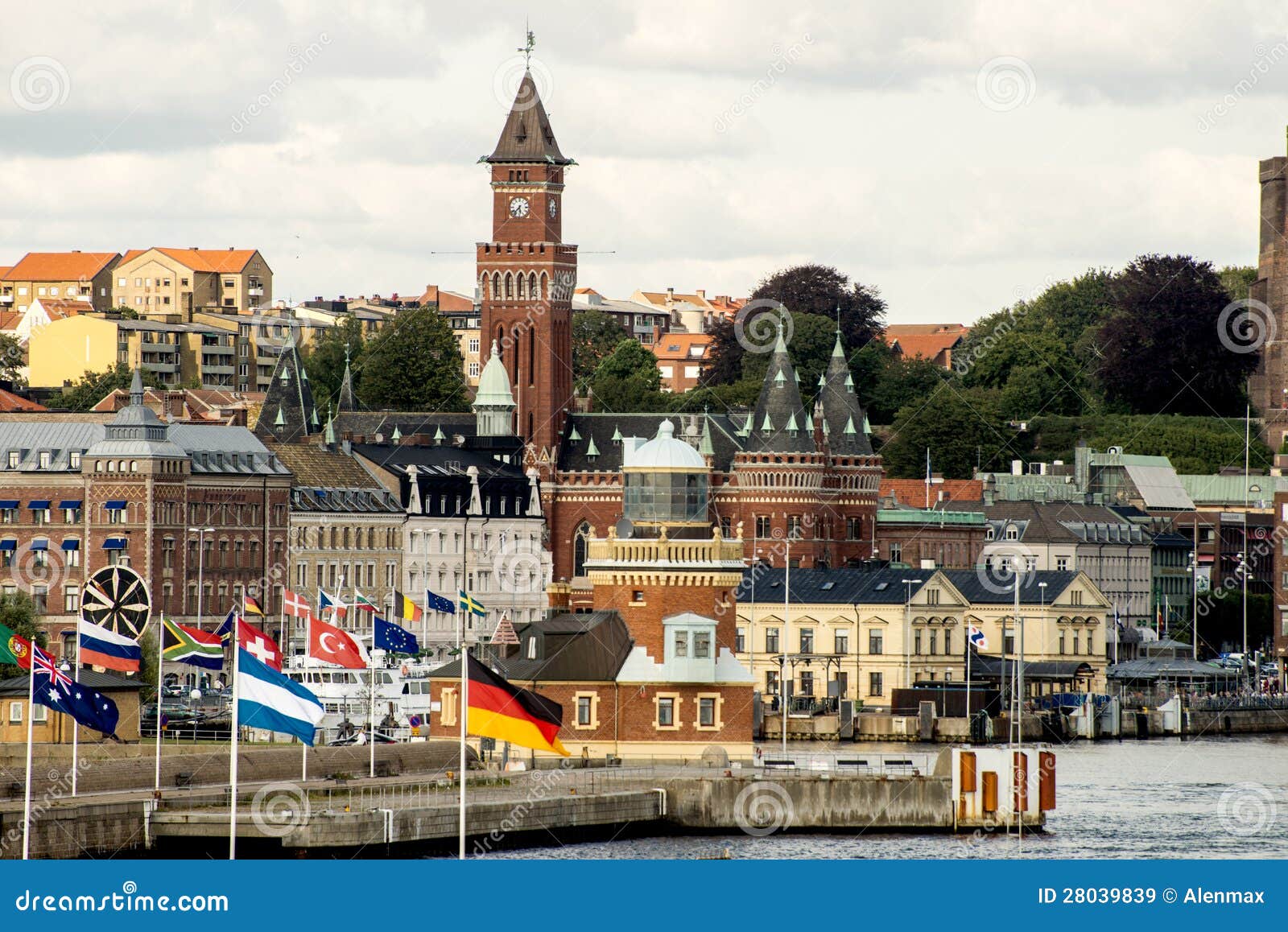 Helsingborg editorial stock image. Image of harbor, city - 28039839