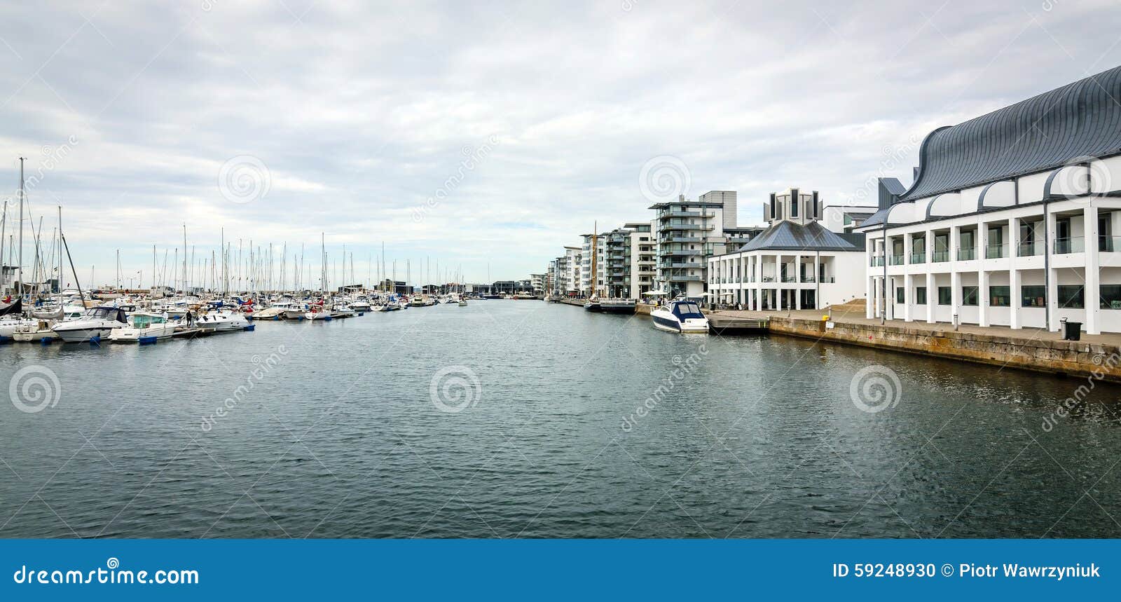 Helsingborg yacht harbor stock photo. Image of peaceful - 59248930