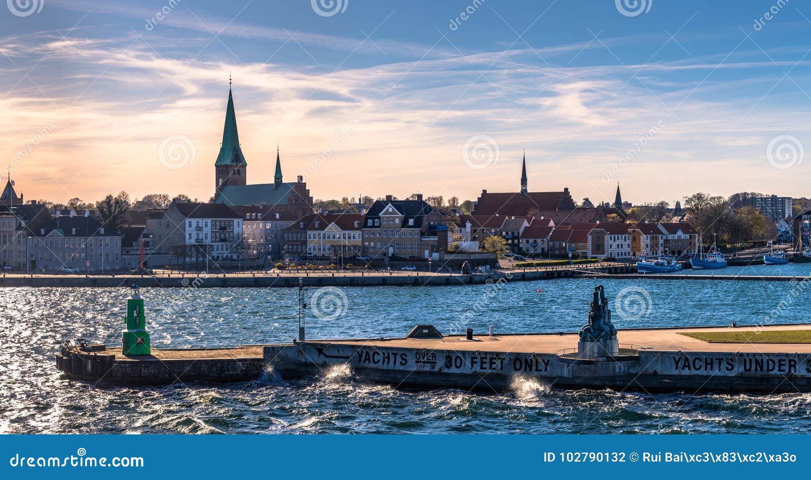Helsingor, Denmark - May 01, 2017: Panorama of the Town of Helsingor ...