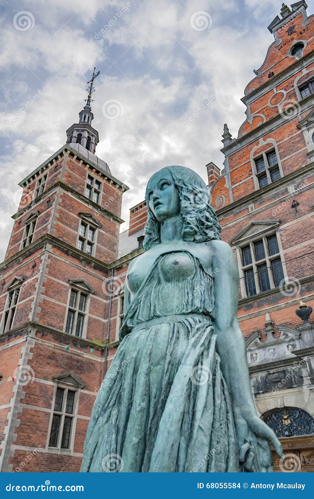 Helsingor Statue stock photo. Image of famous, beautiful - 68055584