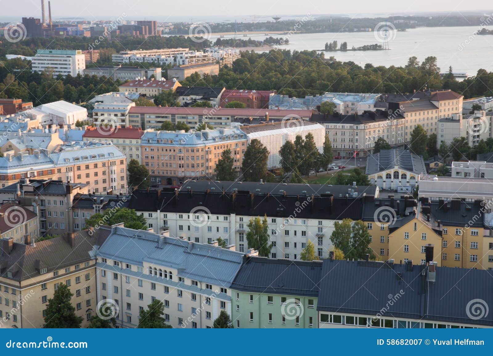Helsinki Aerial View stock image. Image of town, street - 58682007