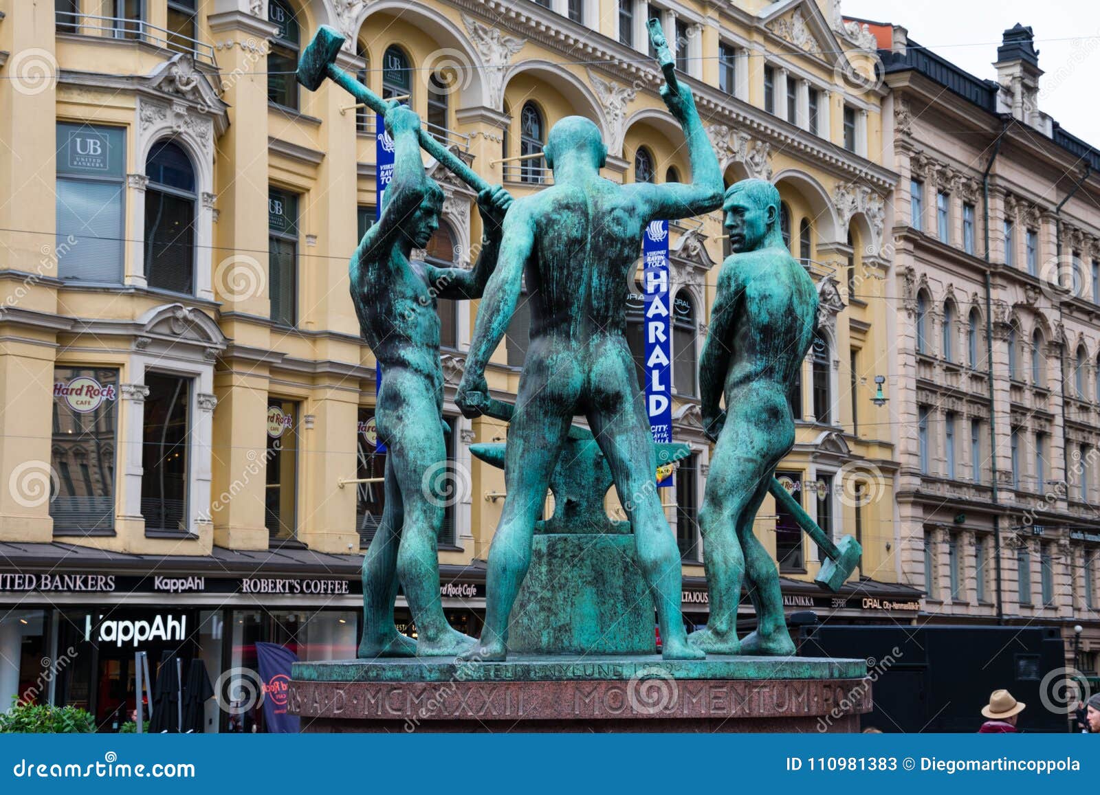 The Three Smiths Statue is a Sculpture Situated in Helsinki Editorial ...