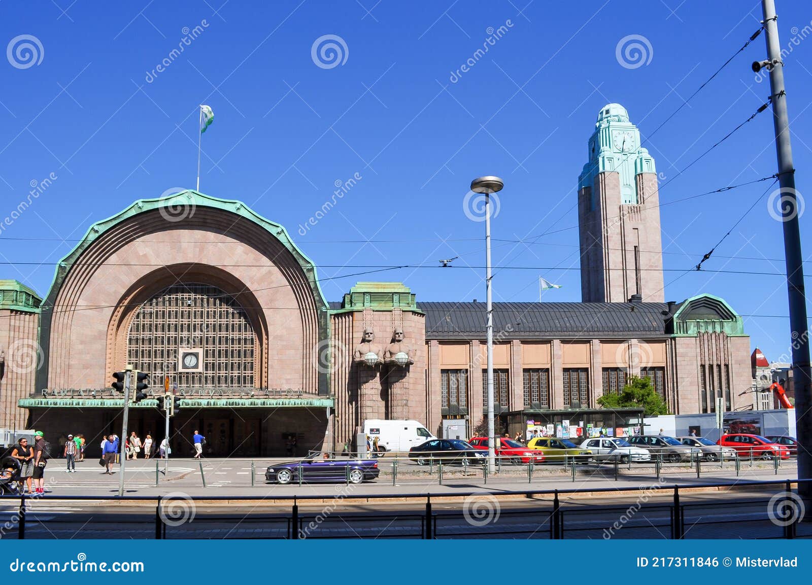 Helsinki, Finland - June 2019: Central Railway Station in Helsinki ...