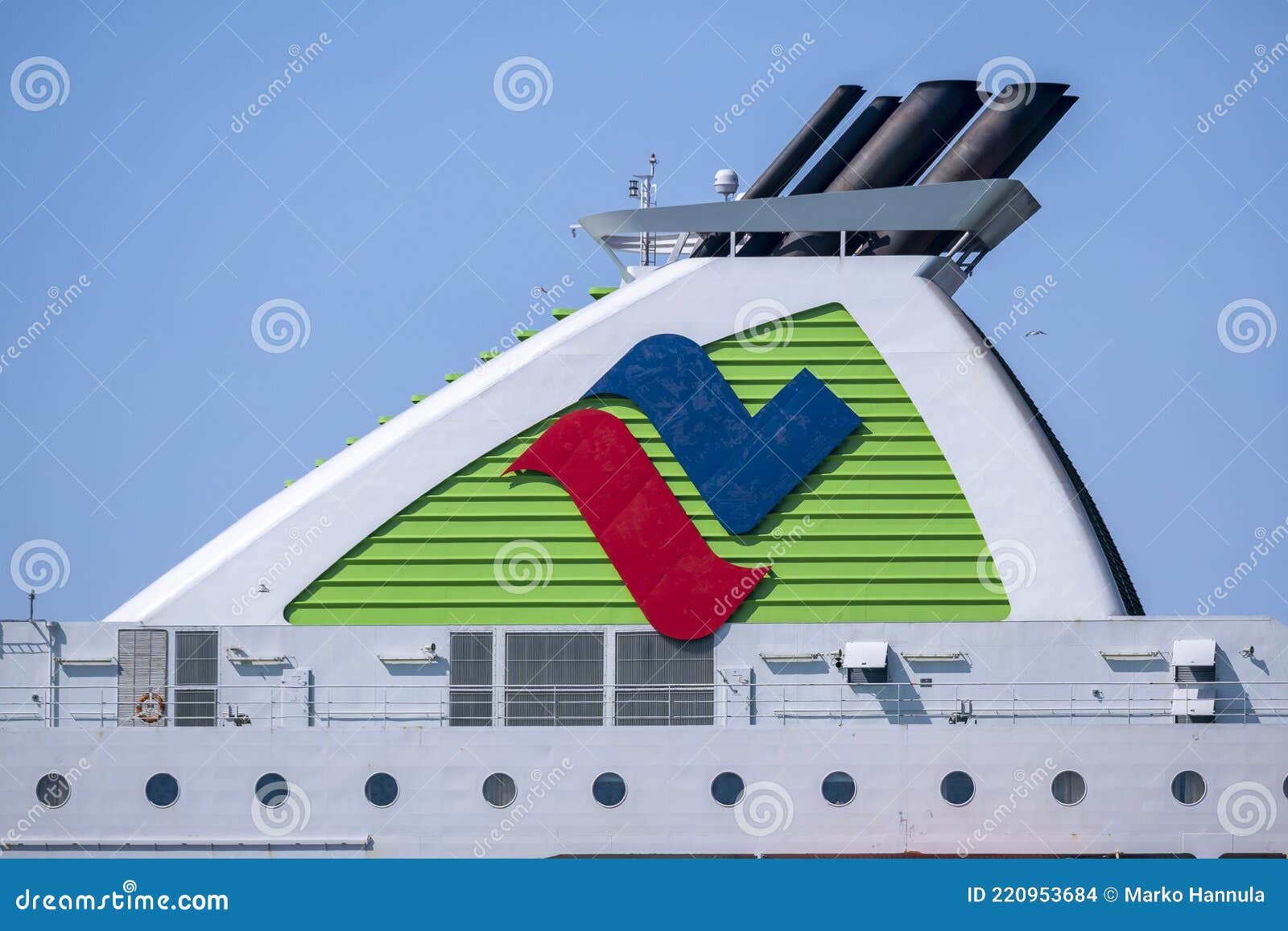 Tallink Logo On MS Baltic Queen Exhaust Editorial Image | CartoonDealer ...