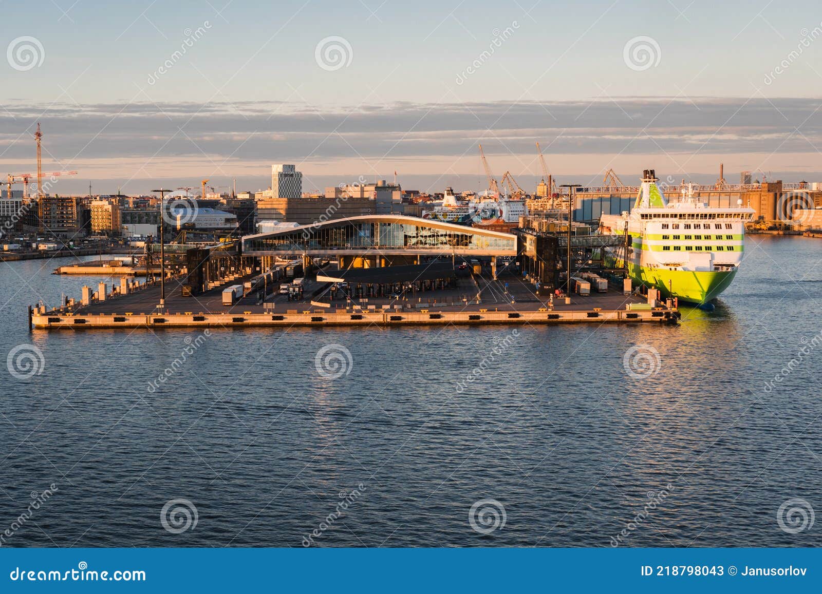 Helsinki Finland MS Star of Tallink in West Harbour at Sunset Editorial ...