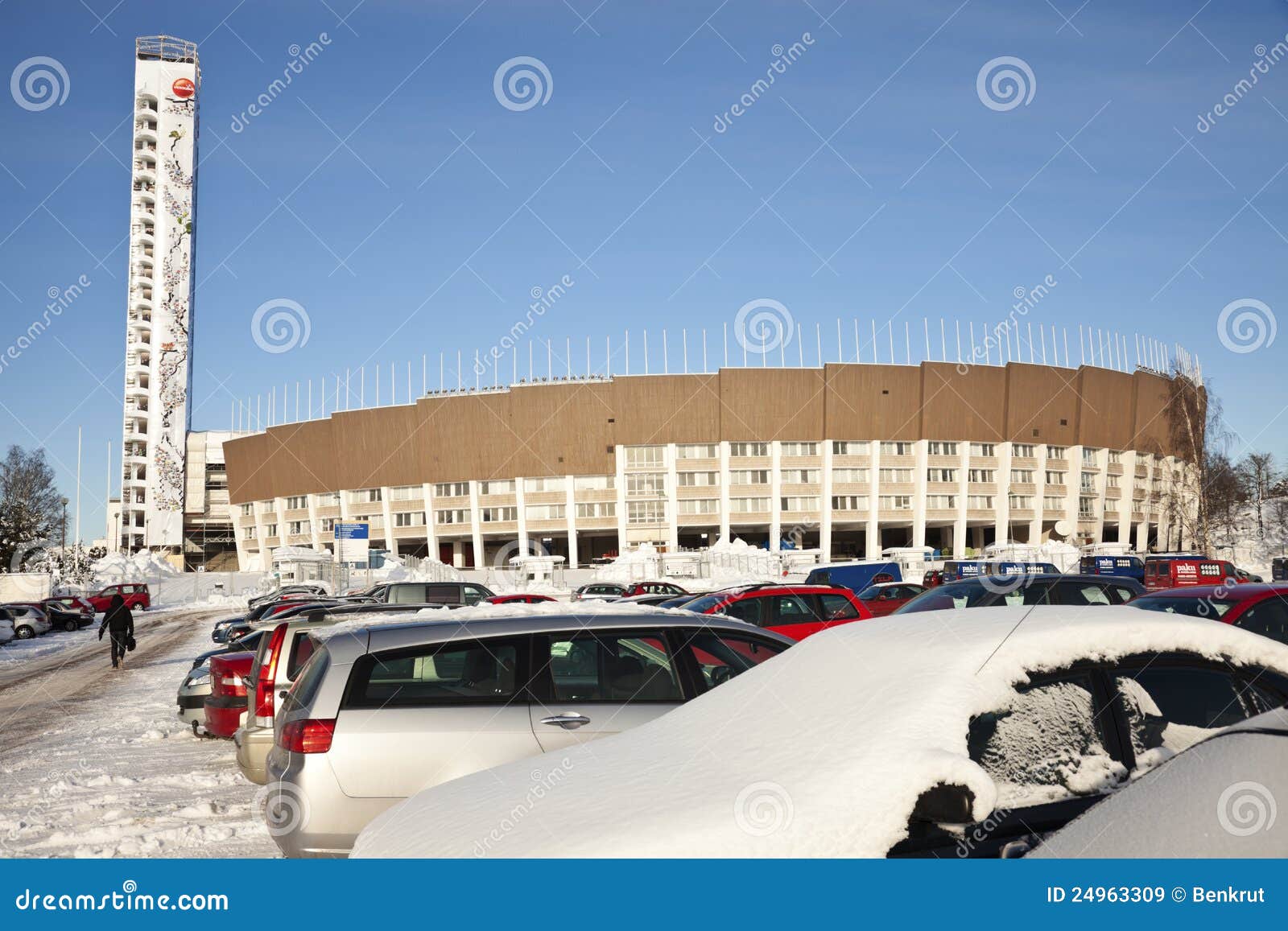 Helsinki Olympic Stadium editorial stock image. Image of helsinki ...