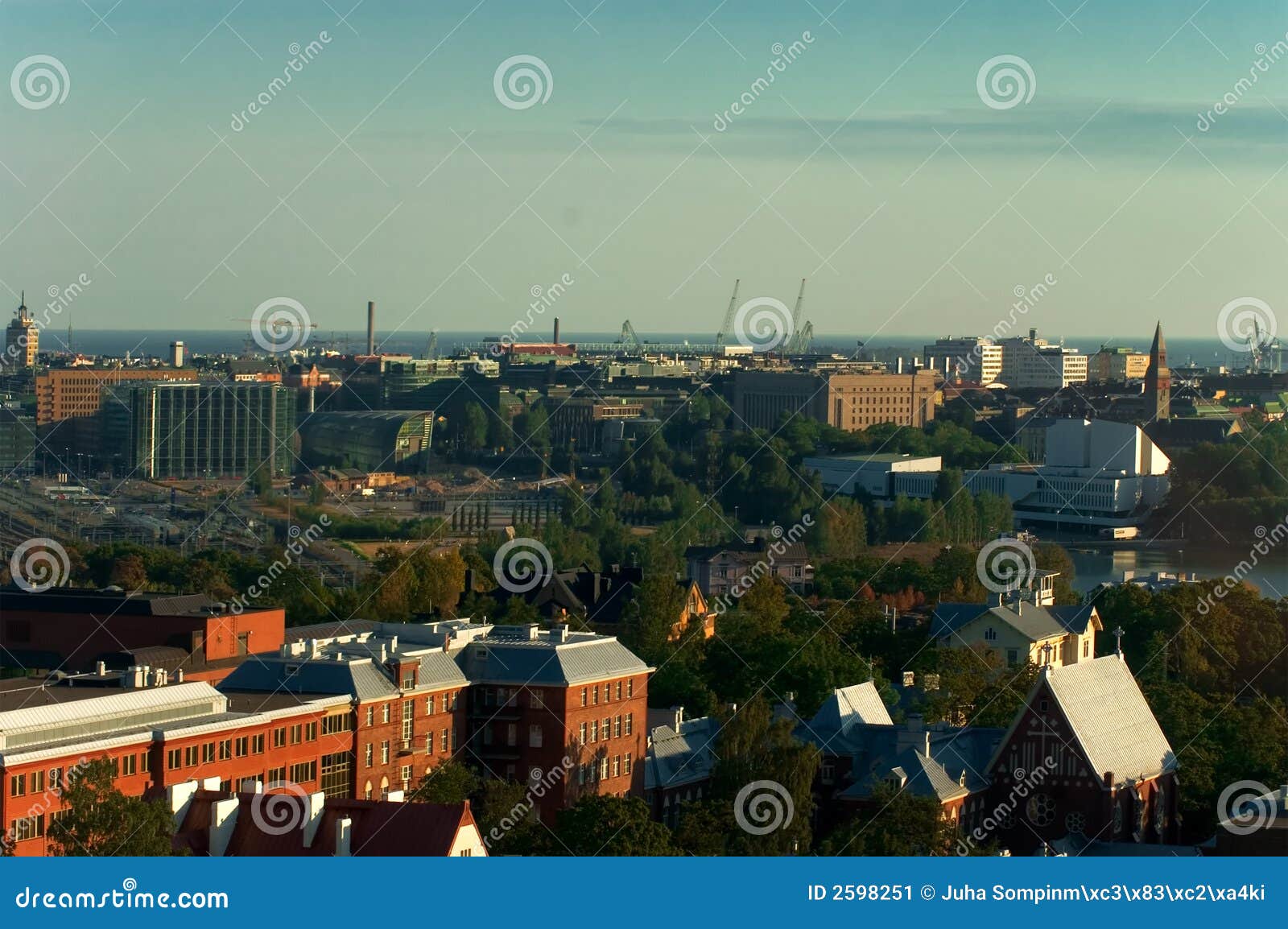 Helsinki panorama stock image. Image of vista, overview - 2598251