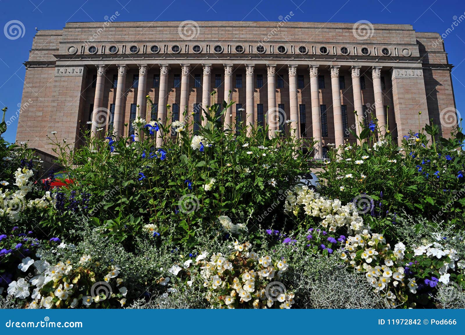 Helsinki Parliament Building Stock Photo - Image of rule, building ...