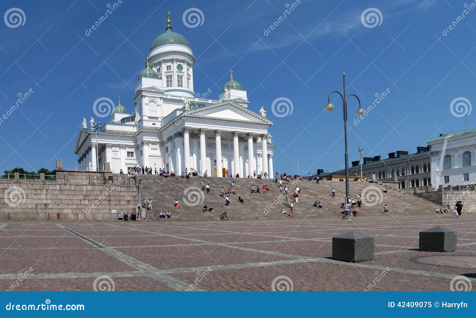 Helsinki stock image. Image of senate, blue, town, neoclassical - 42409075