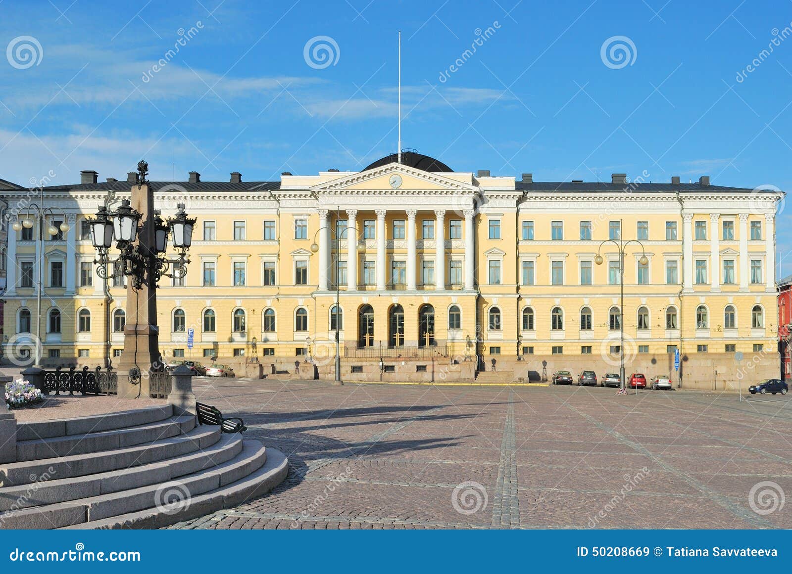 Helsinki. Senate Square stock image. Image of evening - 50208669