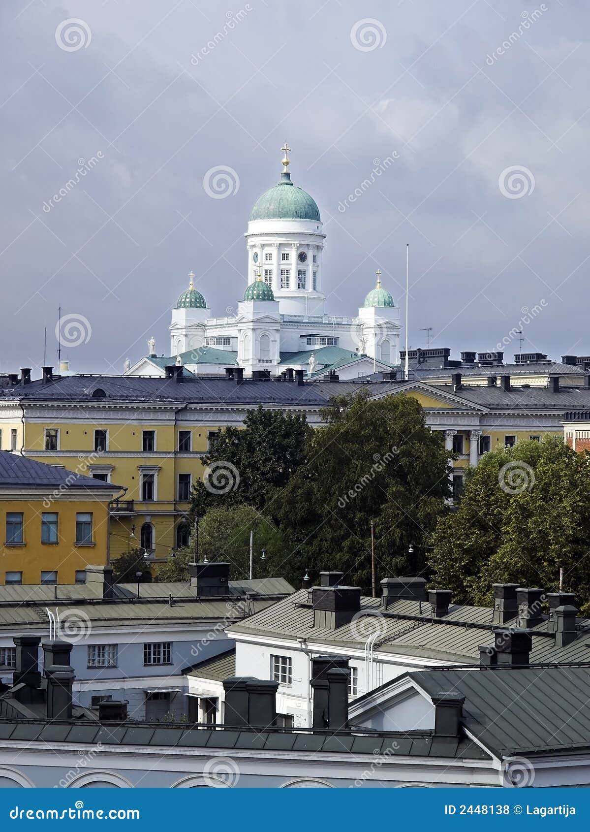 Helsinki skyline stock photo. Image of skyline, travel - 2448138