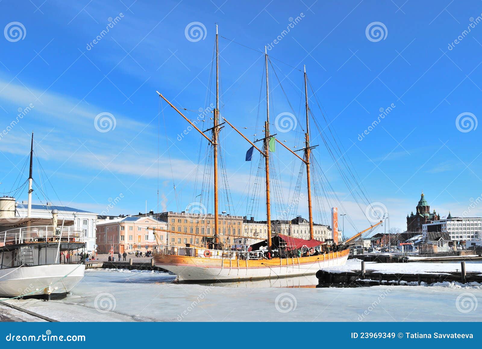 Helsinki. South Harbor stock image. Image of embankment - 23969349