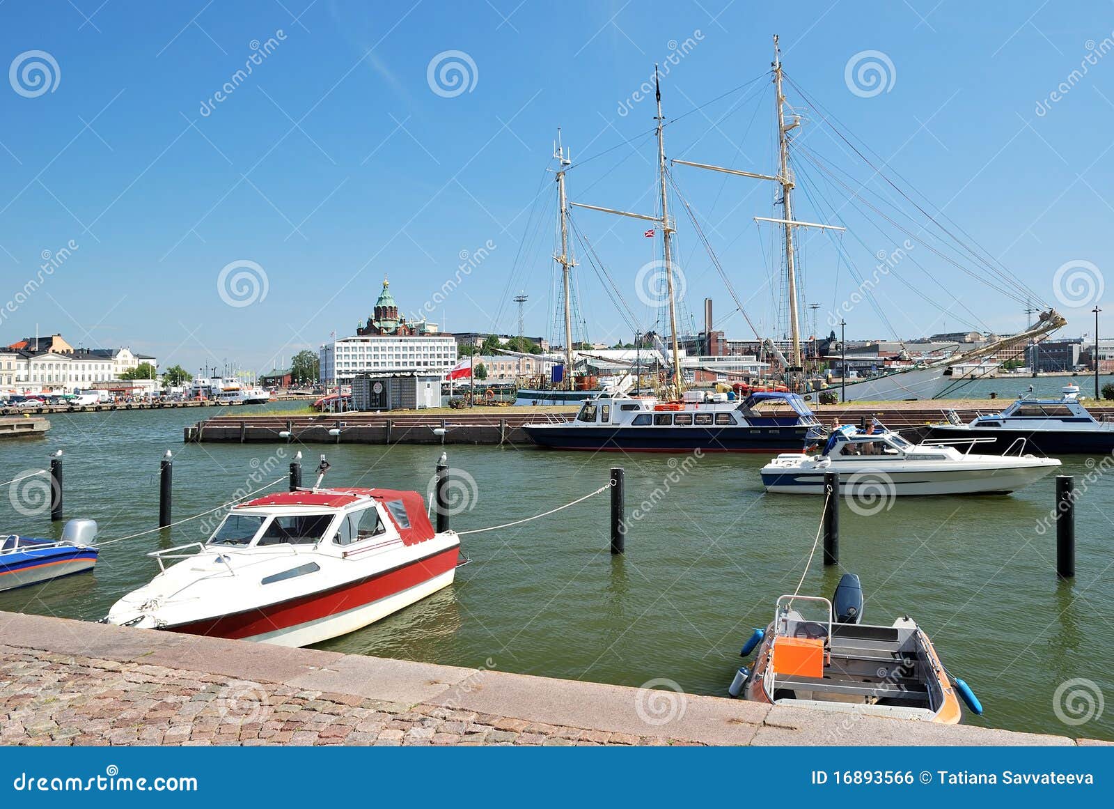 Helsinki, South Harbour stock photo. Image of finland - 16893566