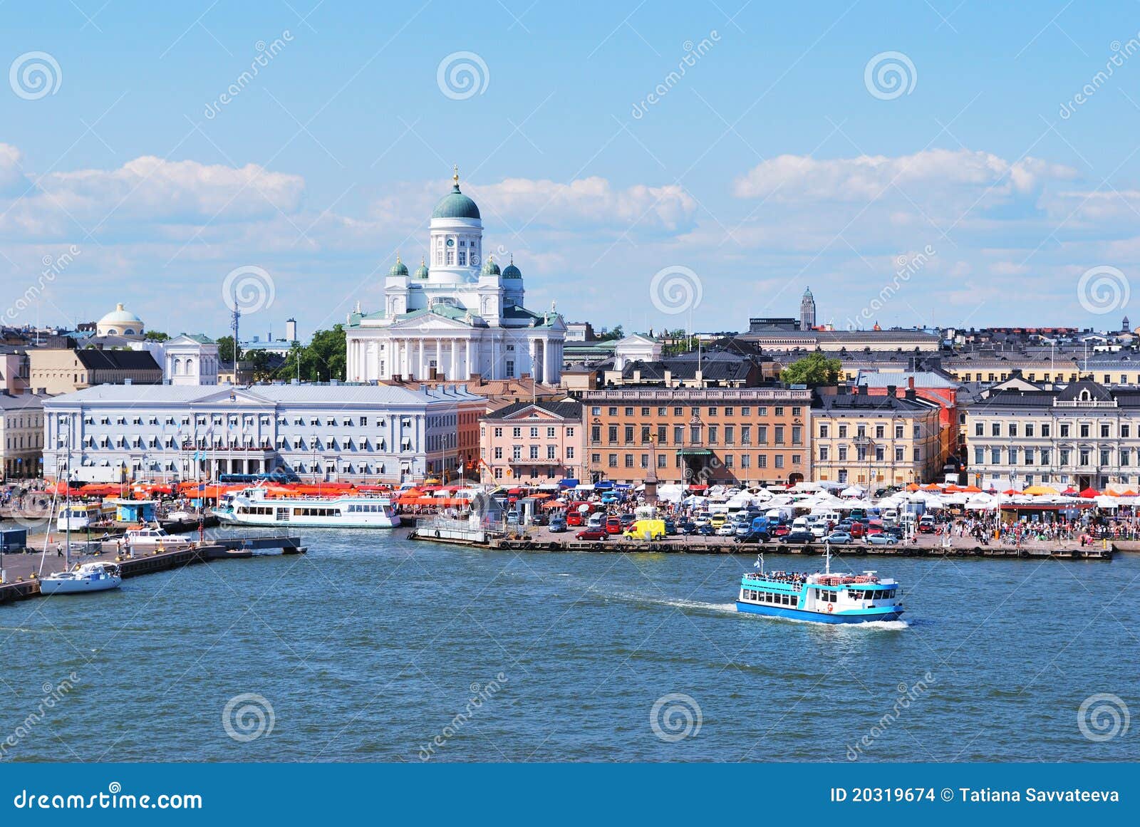 Helsinki, View from the Sea Stock Photo - Image of sunny, helsinki ...