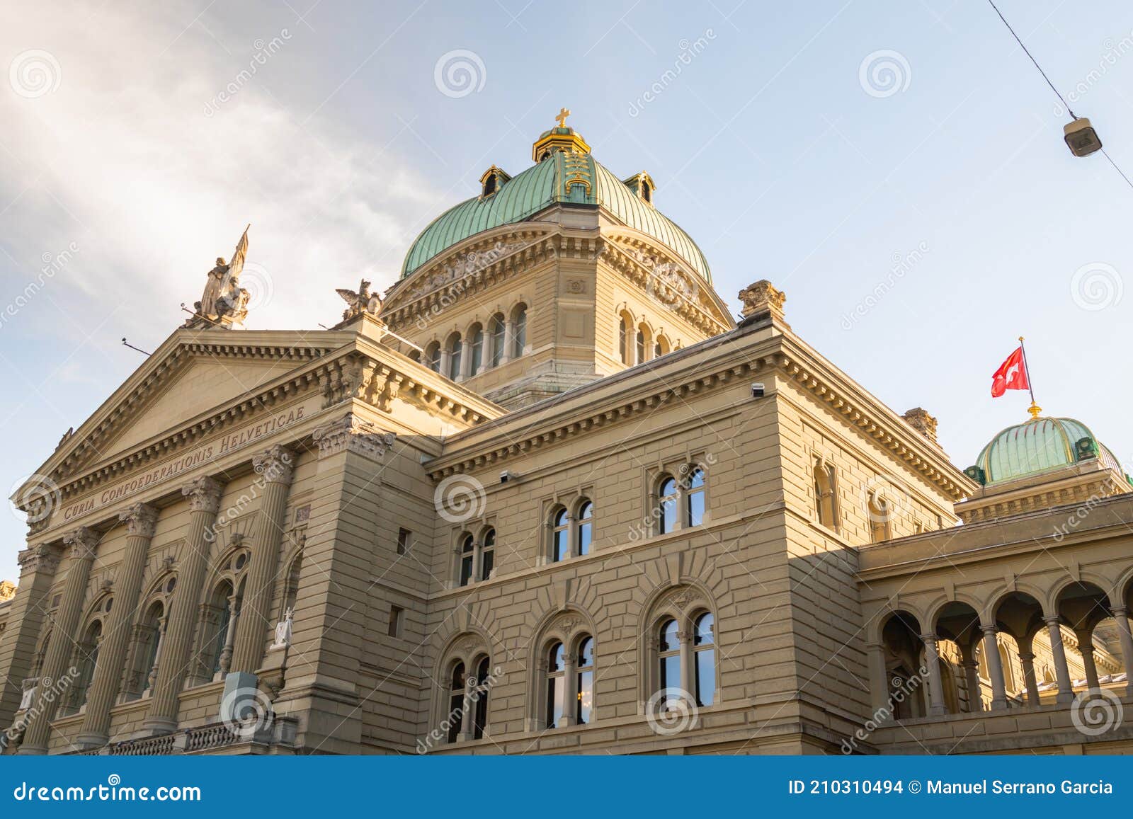 Helvetian Confederation Dome in Bern Editorial Stock Image - Image of ...