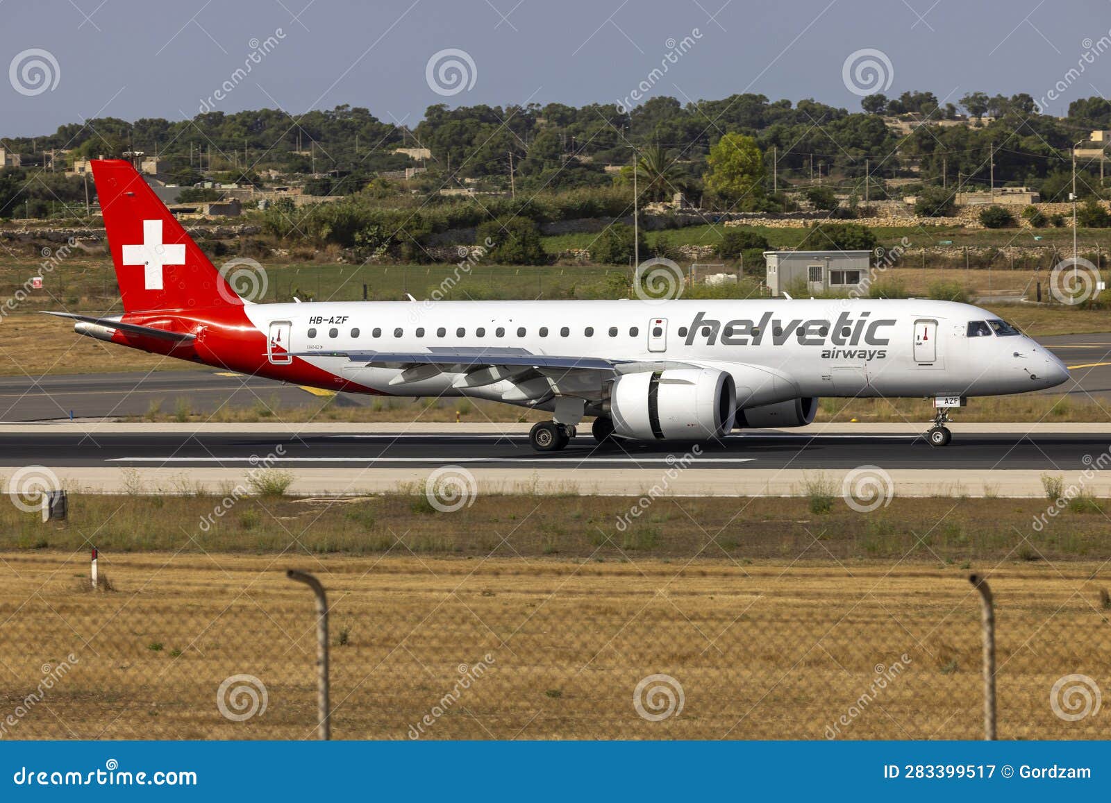 Helvetic Airways Embraer E190-E2 Jet Departing From Zurich In ...