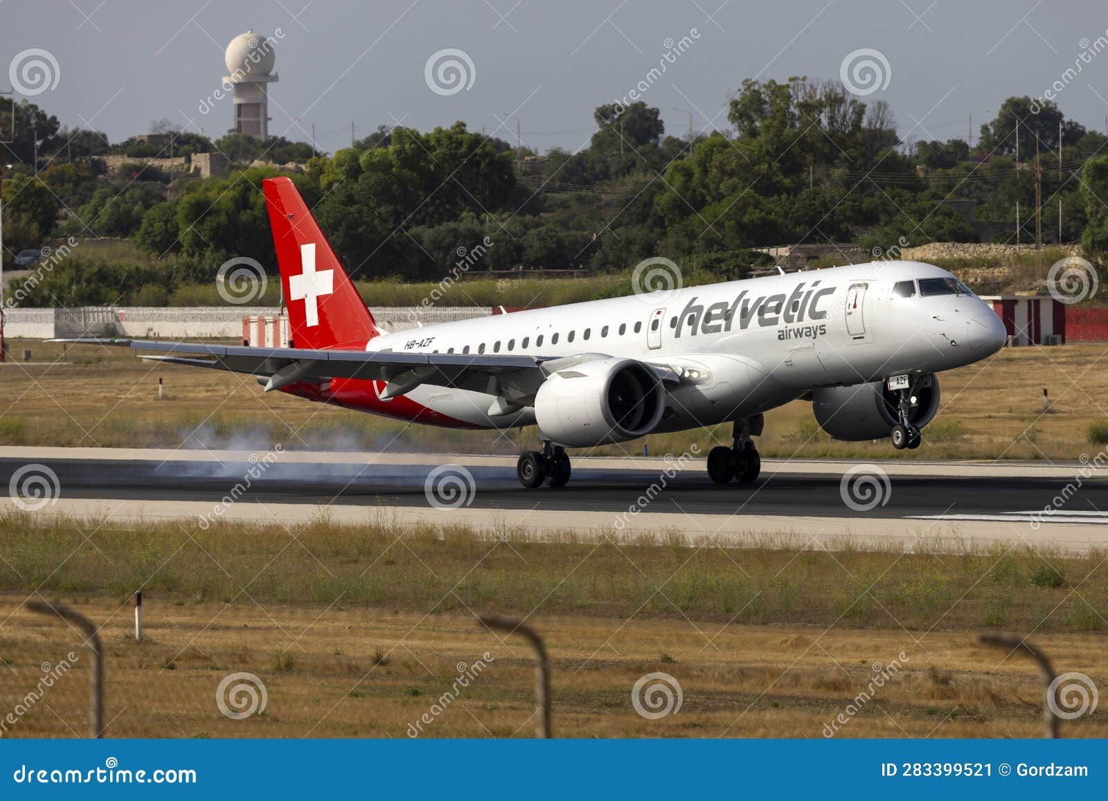 Helvetic Airways Embraer Retracting Undercarriage Editorial Image ...