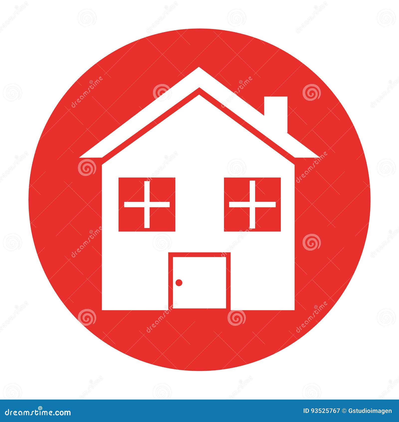 Hem- hus isolerad symbol vektor illustrationer. Illustration av ...