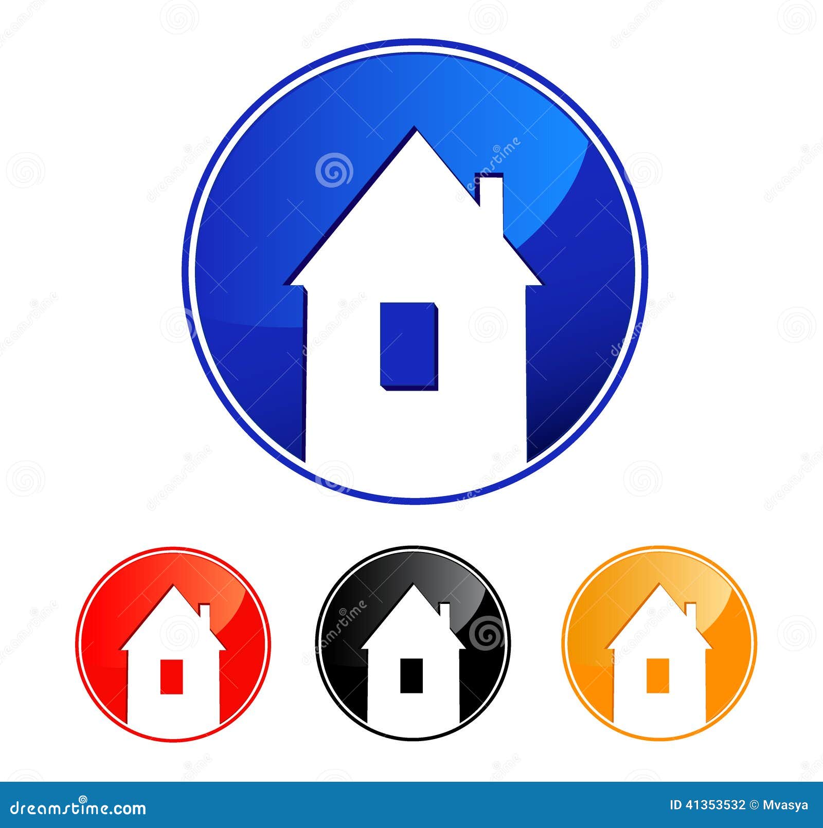 Hem- Symbol Isolerad Vektorsymbol Vektor Illustrationer - Illustration ...