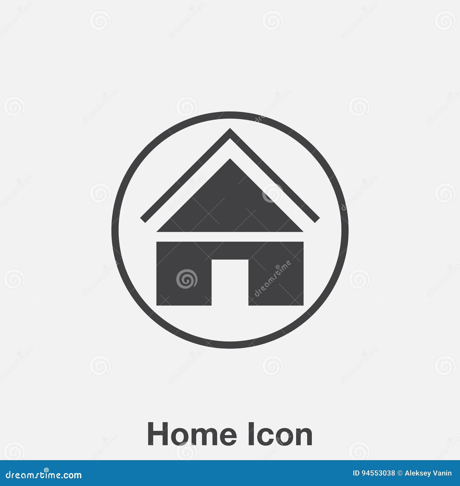 Hem- Symbolsvektor, Fast Illustration Vektor Illustrationer ...