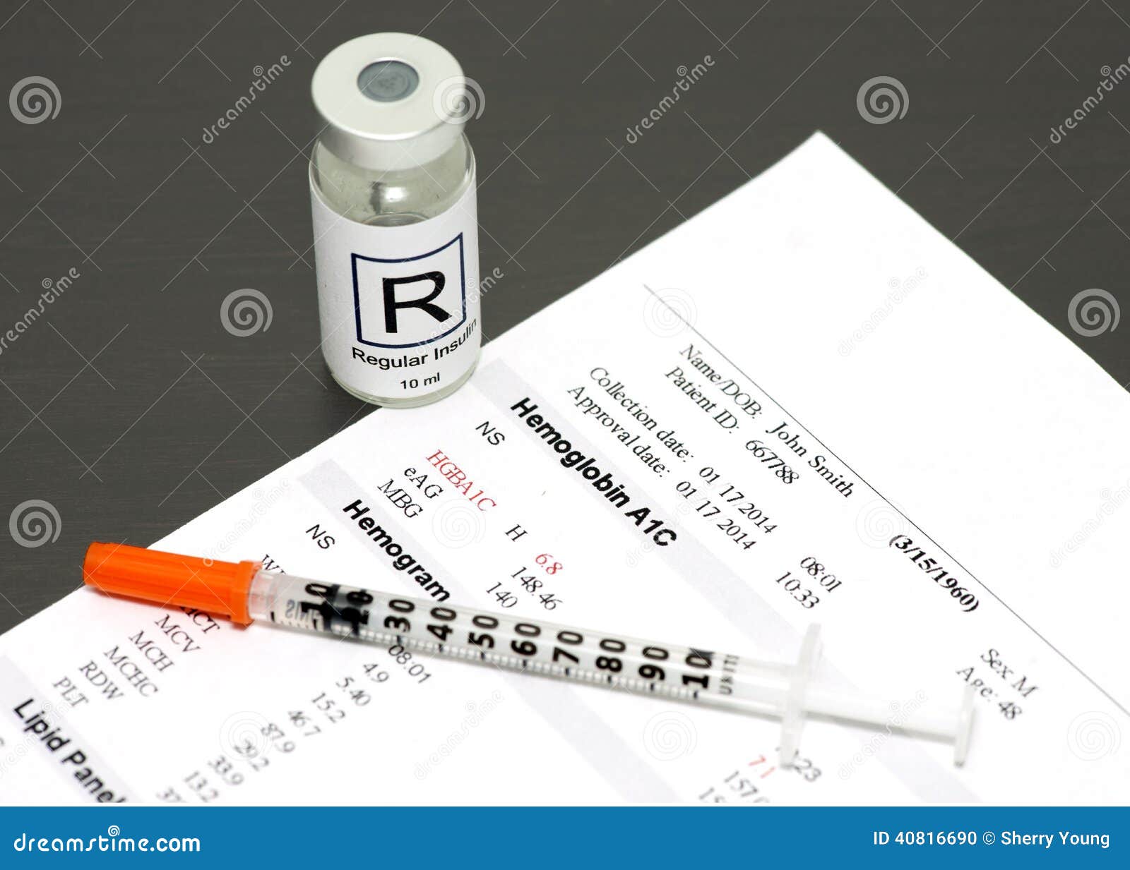 HbA1c (Hemoglobin A1c) Test Stock Image | CartoonDealer.com #275614753