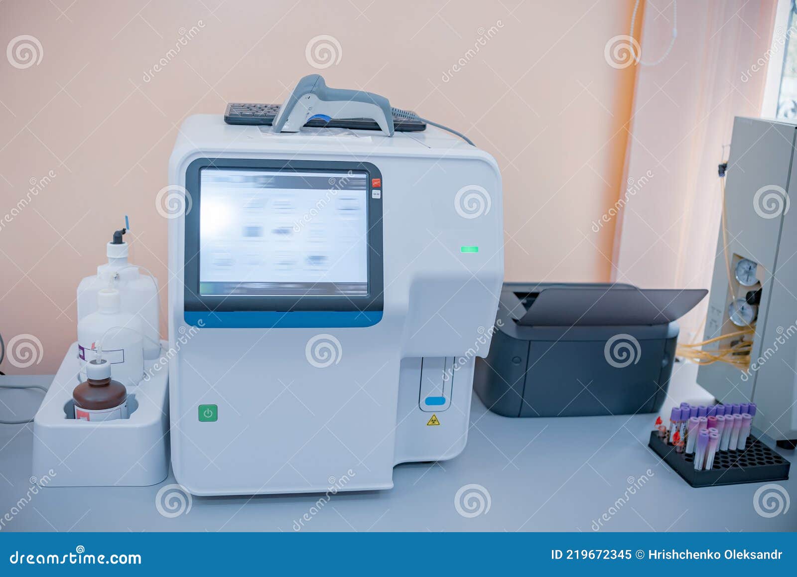 Hematological Analyzer. Medical Equipment for Analysis Stock Image ...