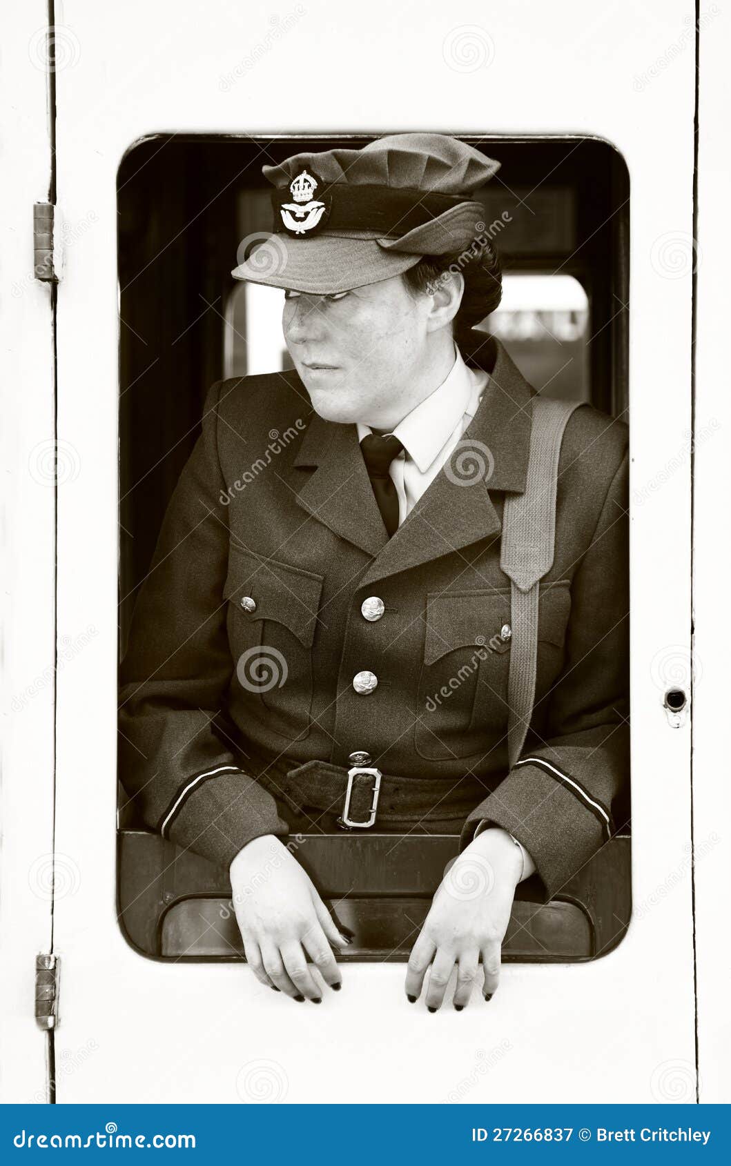 Hembra De WWII WAAF En Uniforme Fotografía editorial - Imagen de aire ...