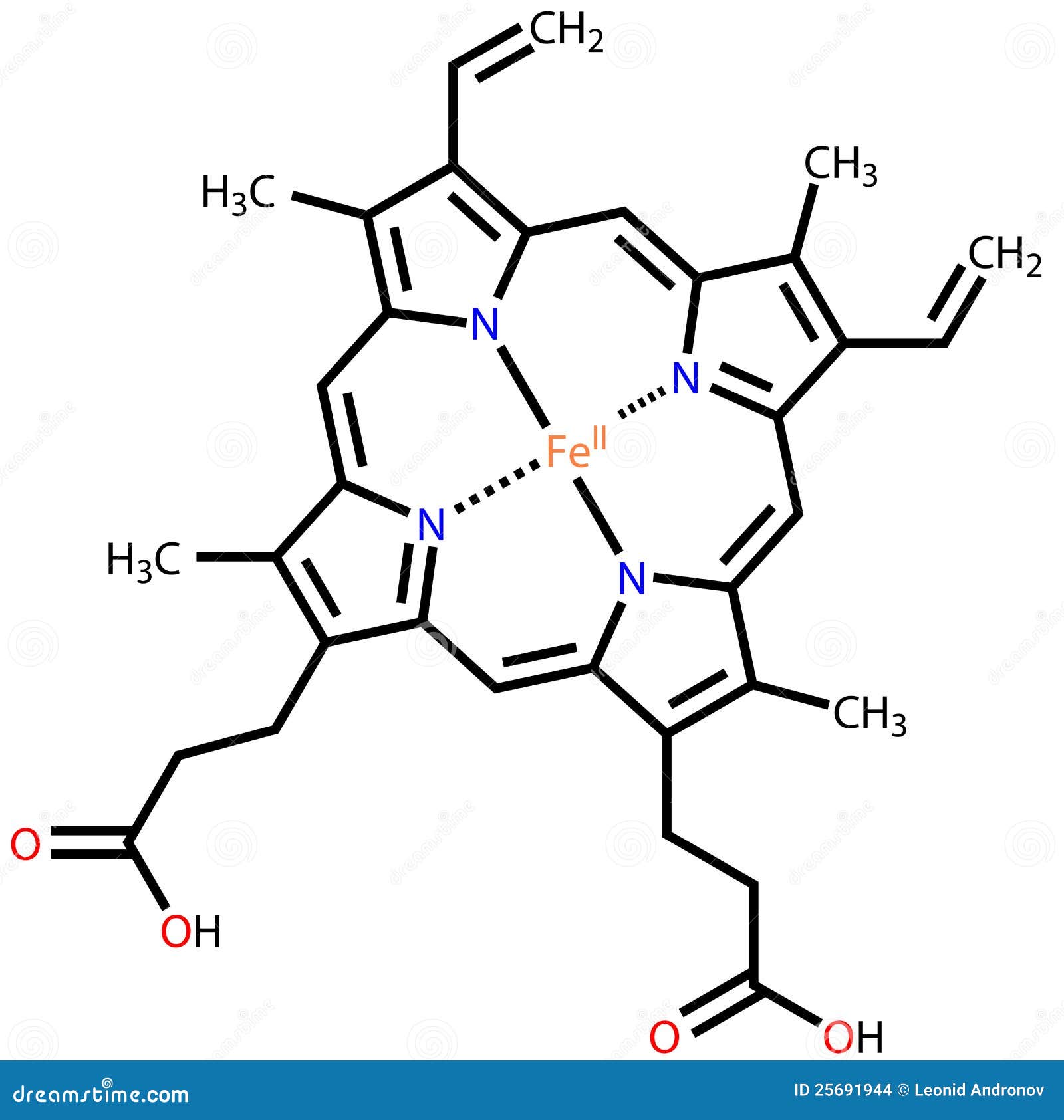 Heme B, La Componente Di Emoglobina Immagini Stock - Immagine: 25691944