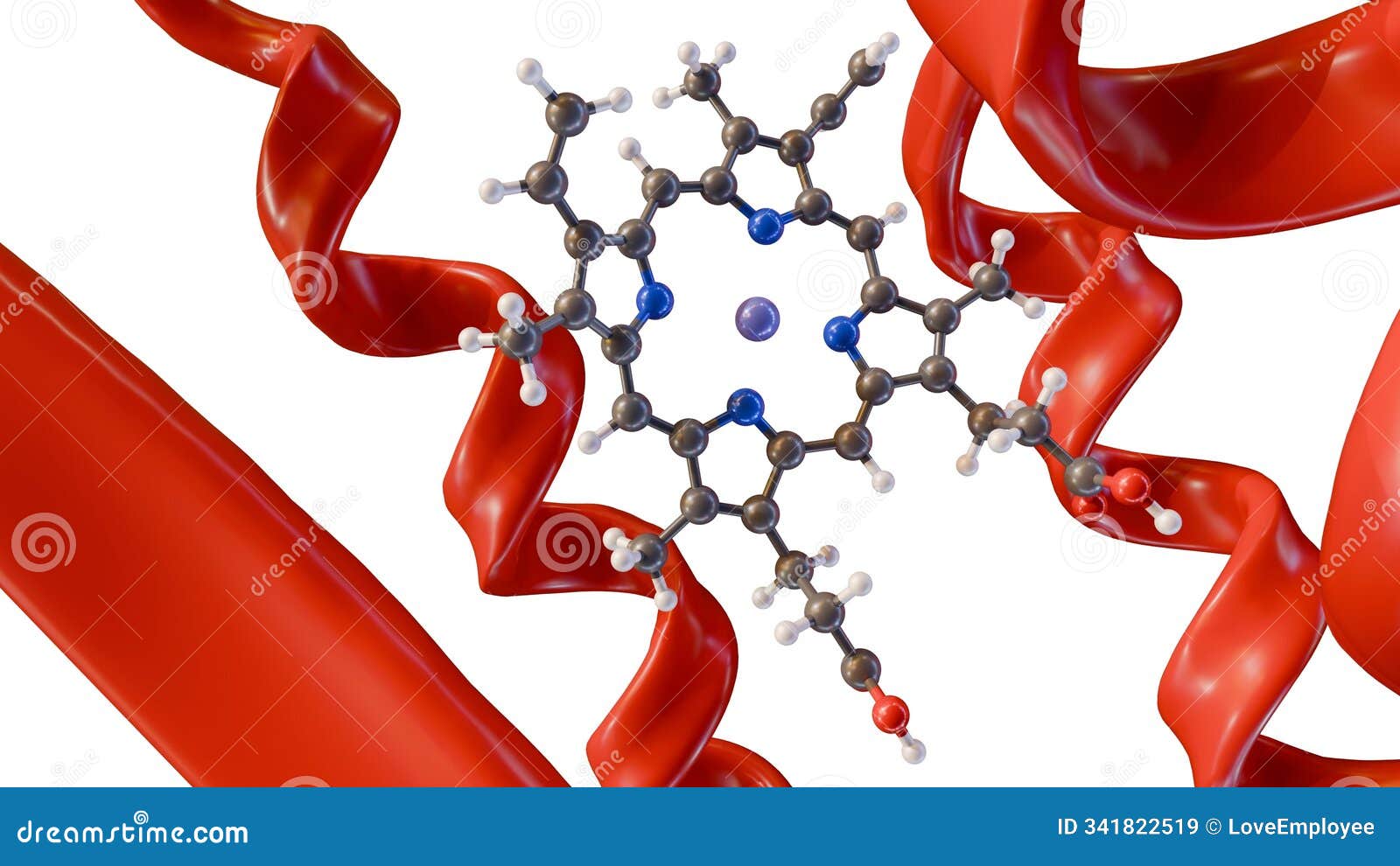 Heme Molecule Structural Chemical Formula Royalty-Free Stock Image ...