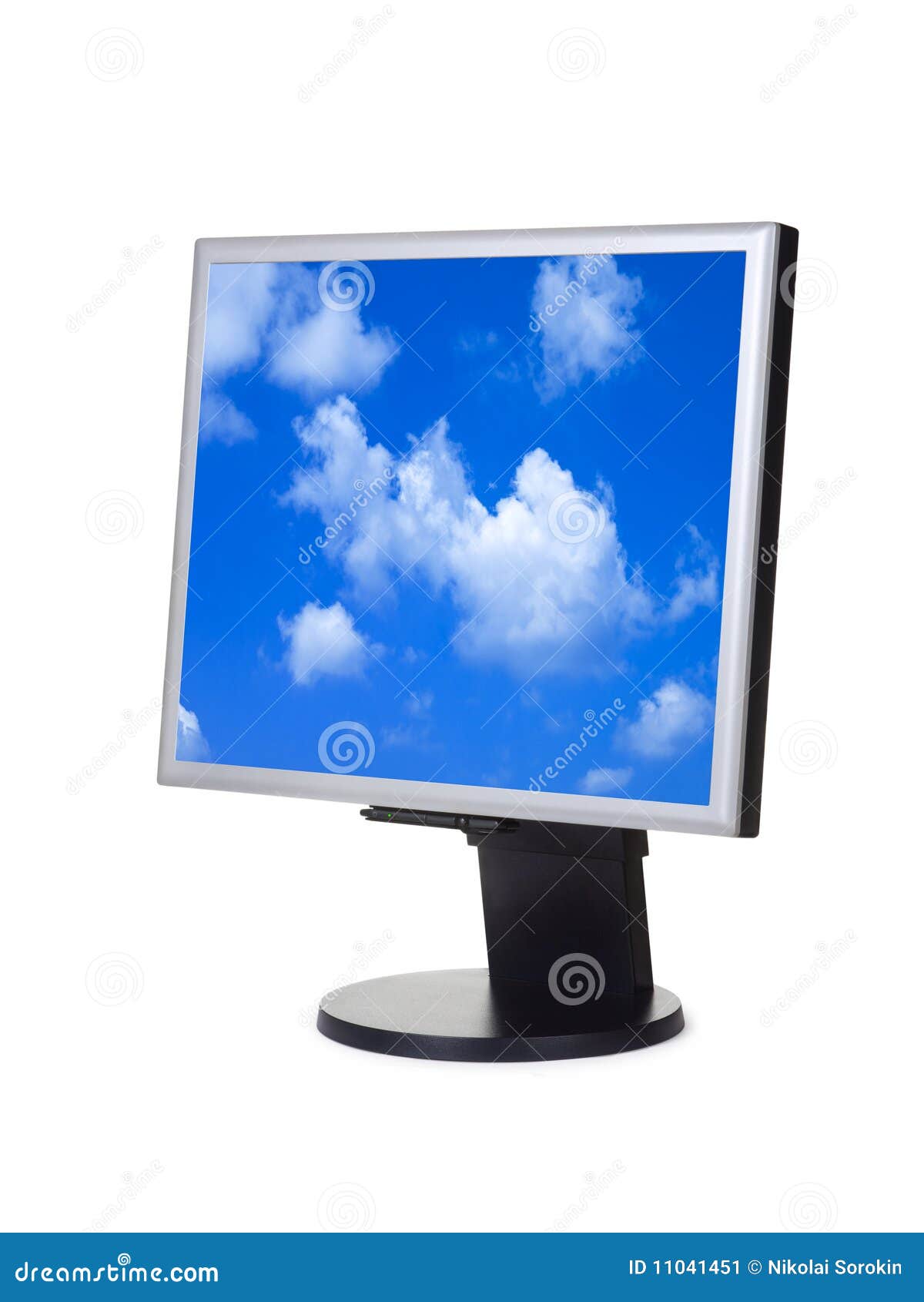 Hemel Op Het Computerscherm Stock Afbeelding - Image of vermaak ...