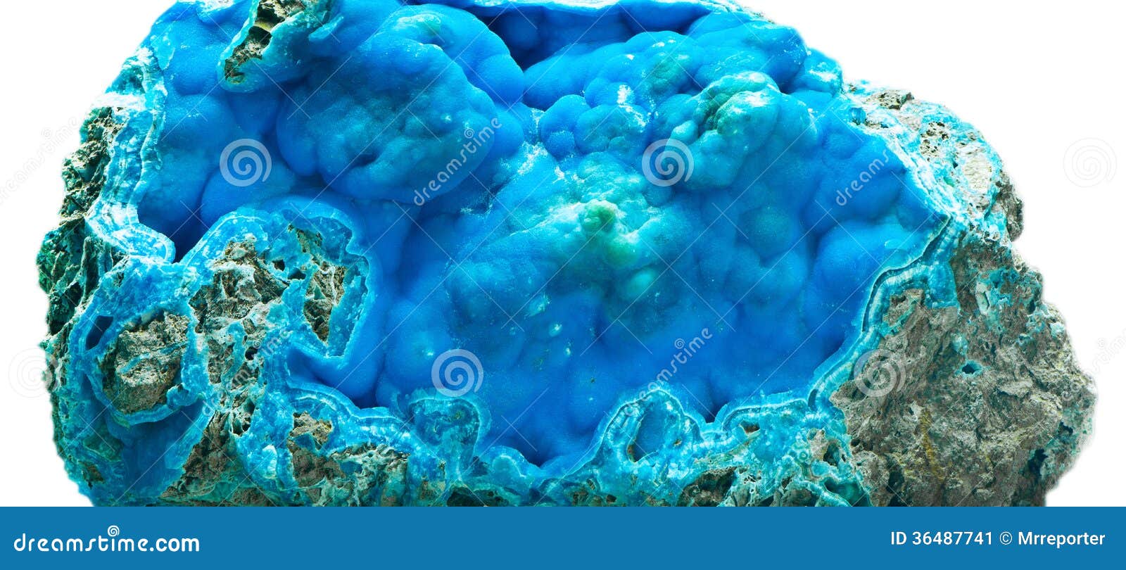 Hemimorphite stock image. Image of collection, cutout - 36487741