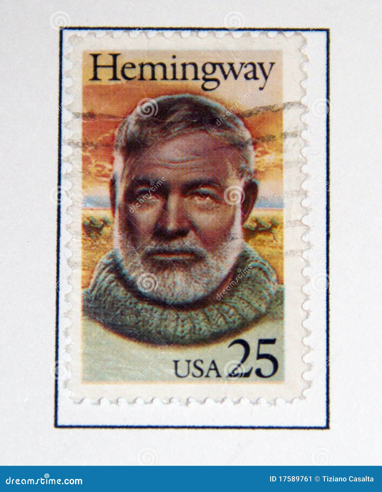 Hemingway editorial photo. Image of american, hobby, stamp - 17589761