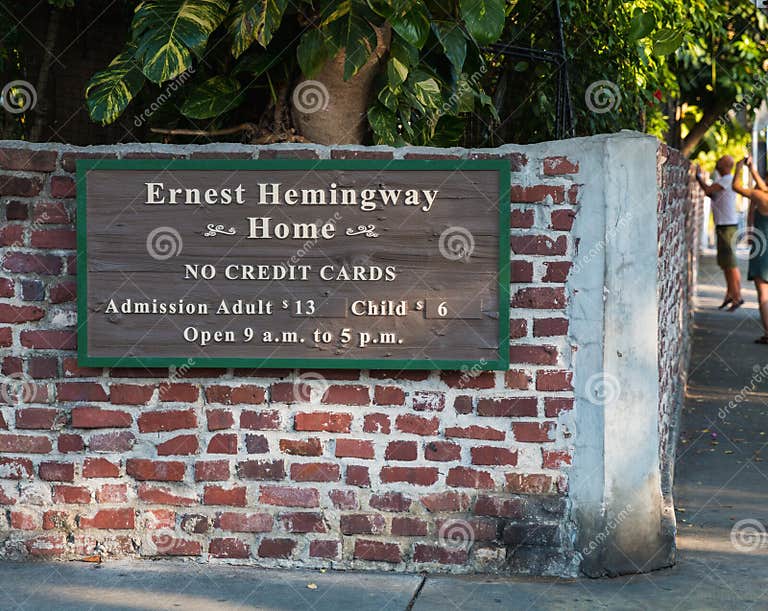 Hemingway Home editorial stock photo. Image of writer - 74425678