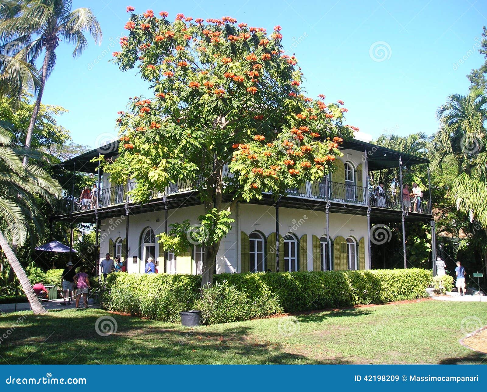 Hemingway house key west editorial stock image. Image of trip - 42198209