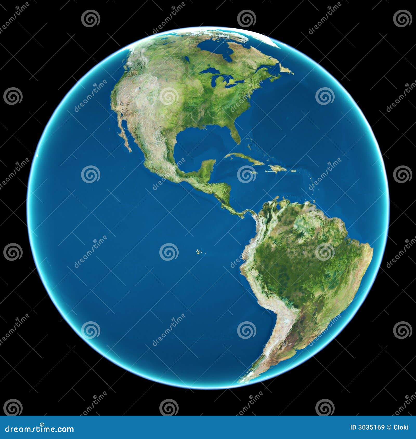 Hemisferio occidental stock de ilustración. Ilustración de globo - 3035169