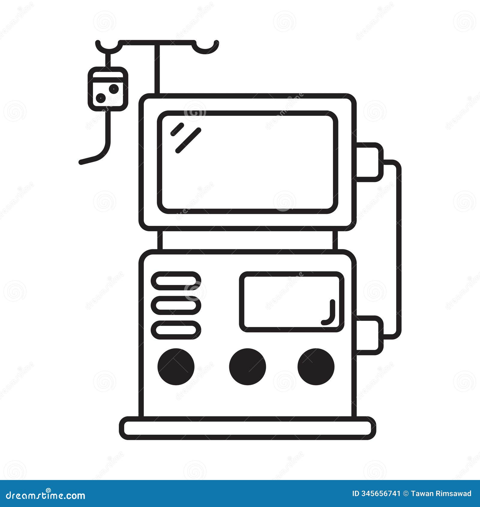 Hemodialysis Machine. Dialysis Process Vector Illustration | CartoonDealer.com #260604152